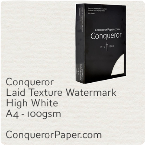 Conqueror Laid Texture Paper And Envelopes