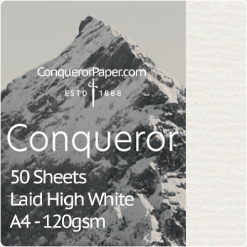 Conqueror paper Laid.42554C, TINT:HighWhite, FINISH:Laid, PAPER:120gsm ...